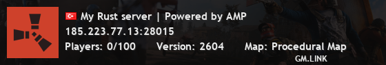 Баннеры для My Rust server | Powered by AMP